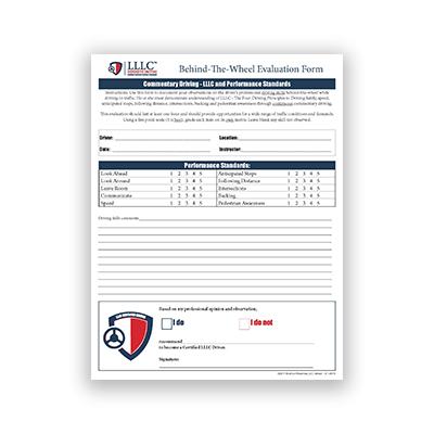 LLLC Driver Certification Behind-The-Wheel-Evaluation Form – Coach USA ...