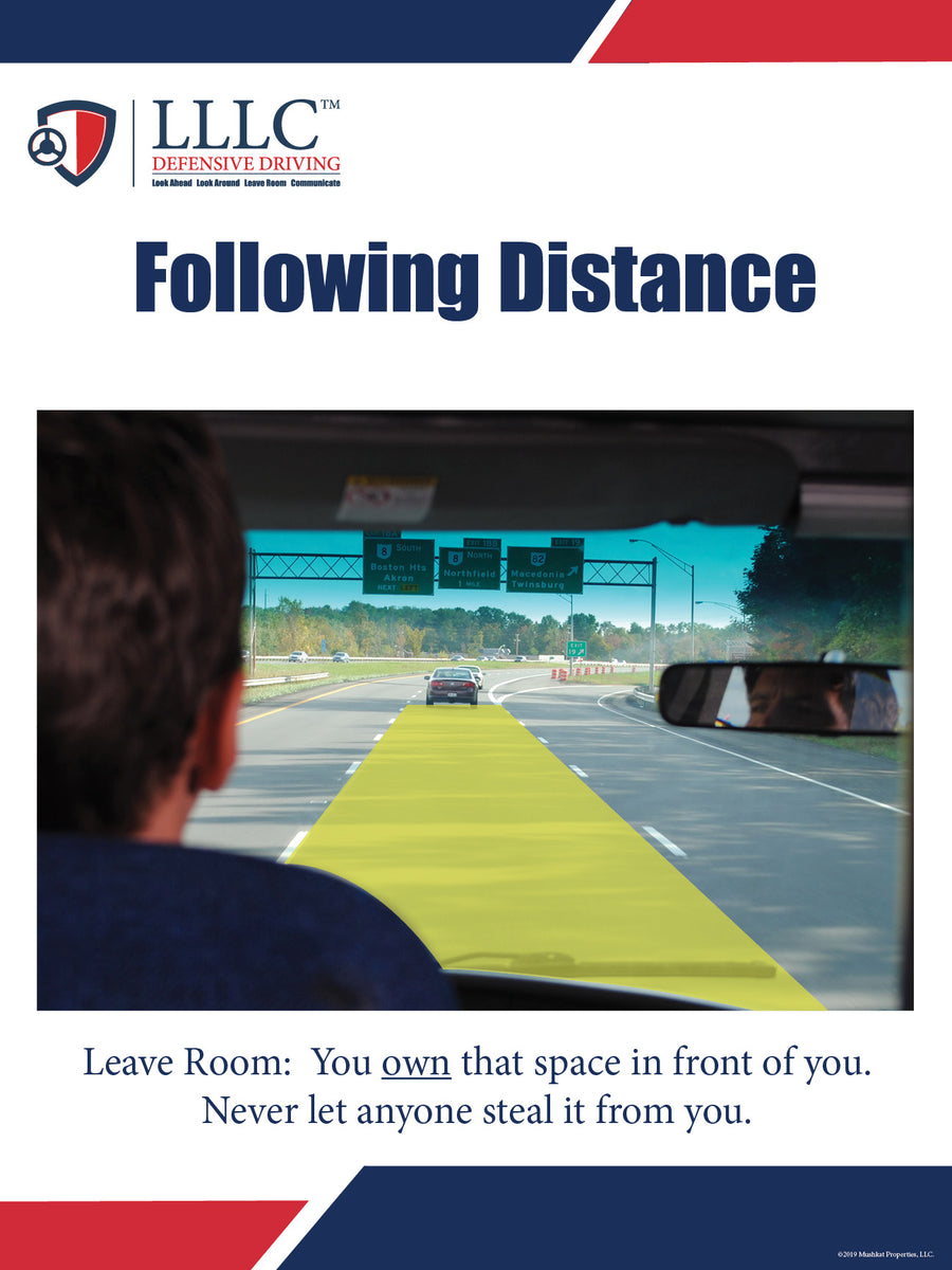 LLLC Poster - Following Distance – Coach USA Marketplace